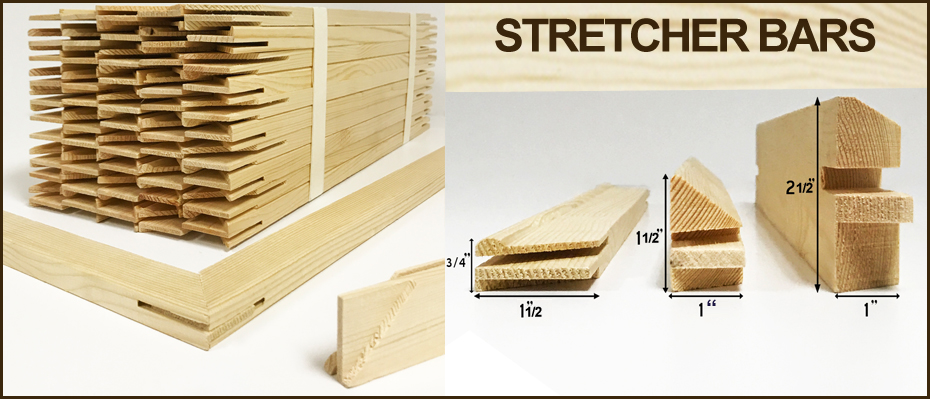 Canvas stretcher bars and canvas stretcher frames for oil paintings ...
